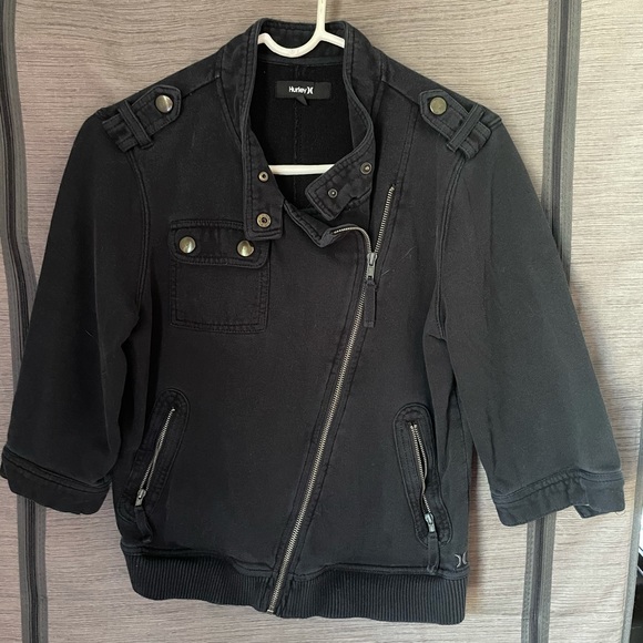 Hurley | Jackets & Coats | Hurley Jacket Medium Black | Poshmark